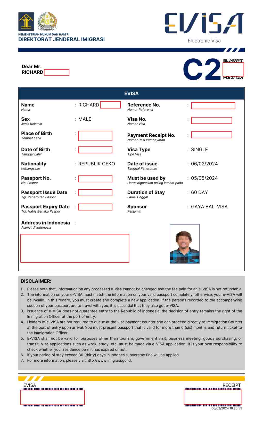 C2 Business Visa - GAYA BALI VISA