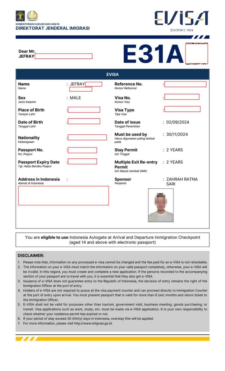 E31 Family KITAS: reunite with your family in Bali/Indonesia