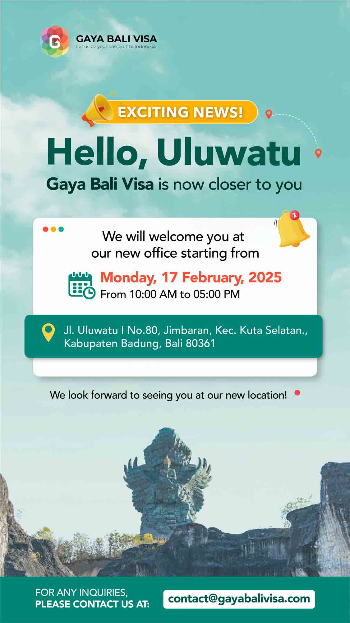 C22A/C22B Internship Visa: 180 days in Indonesia, No Extension!